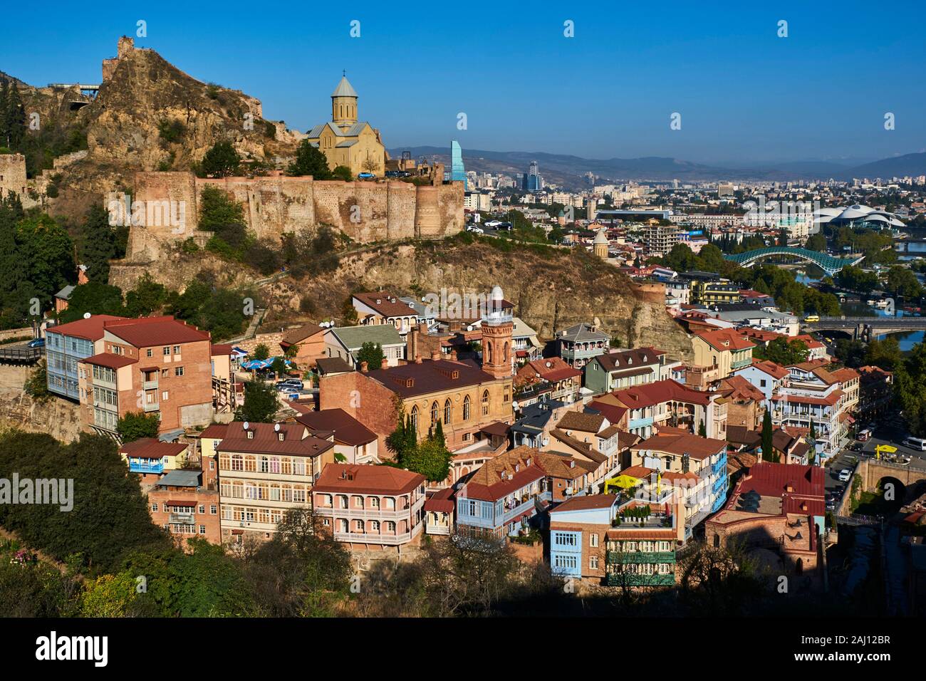 Georgia, Caucasus, Tbilisi, the Old Town or Dzveli Kalaki, the district ...