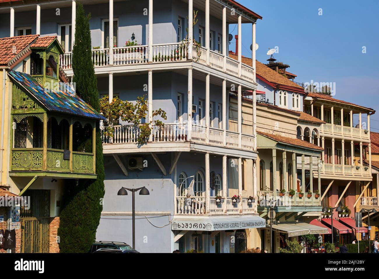 Georgia, Caucasus, Tbilisi, the Old Town or Dzveli Kalaki, the district ...