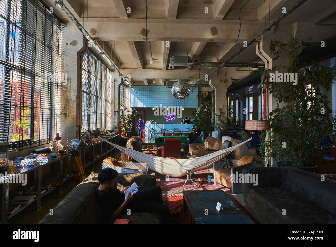 Georgia, Caucasus, Tbilisi, old city, Chugureti disrtict, The Fabrika, cultural center in old ...