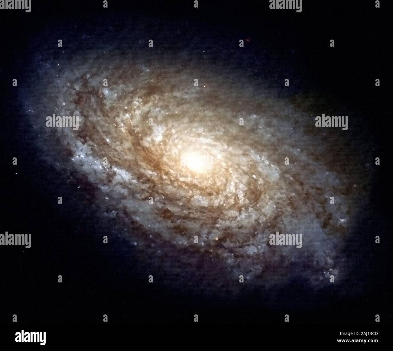 Vivid Galaxy in Space. Digital painting Stock Photo - Alamy