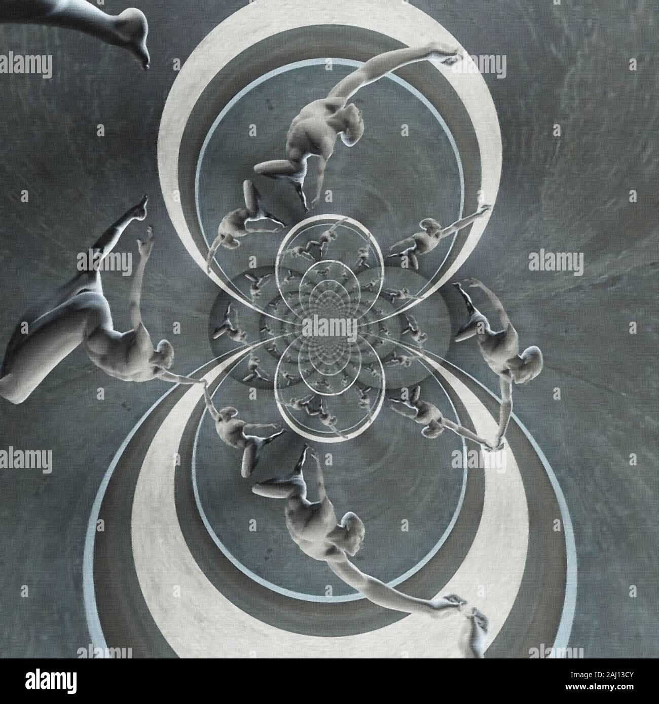 Action man. Futuristic modern fractal Stock Photo - Alamy