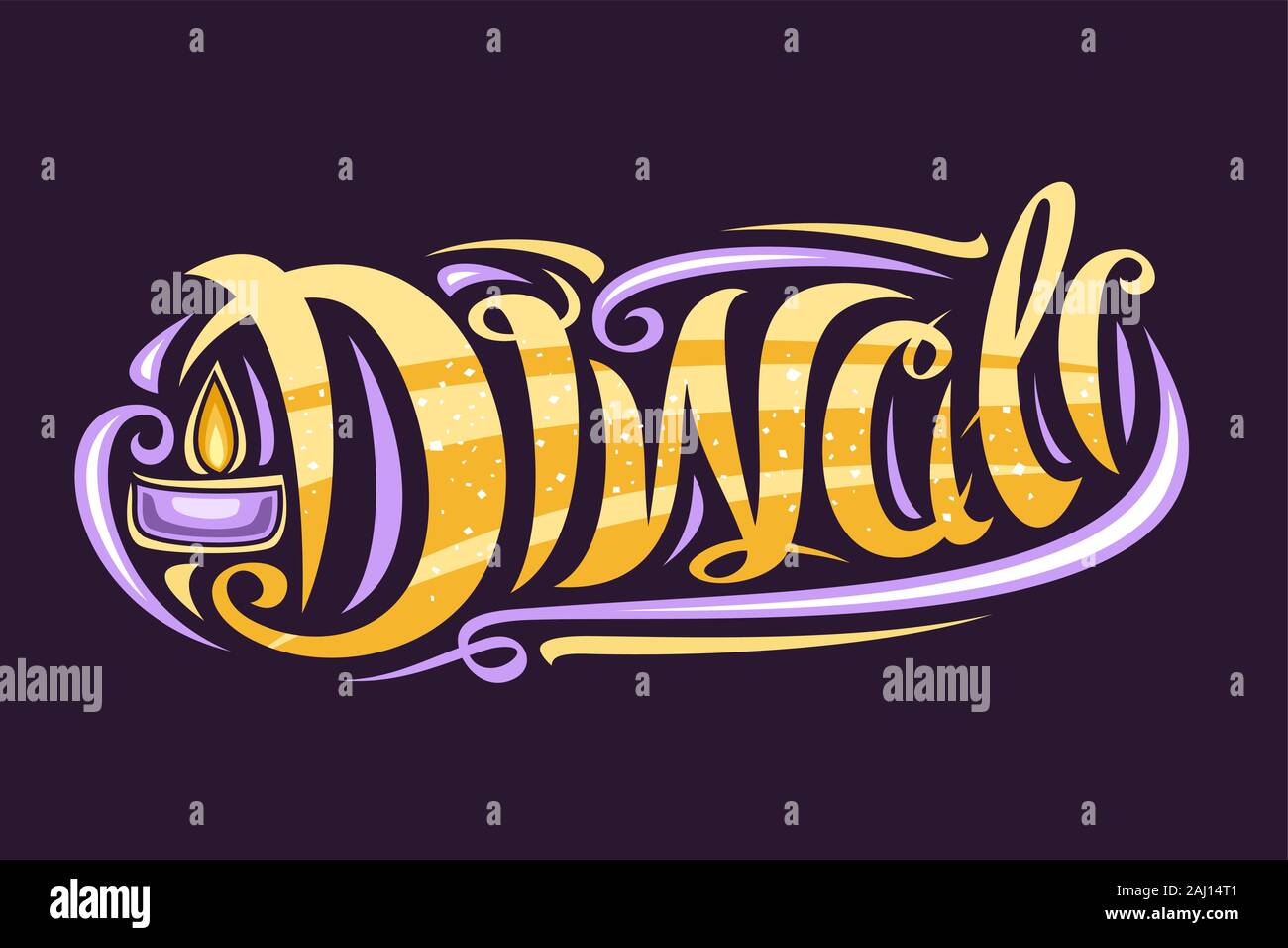 Diwali font Stock Vector Images - Alamy