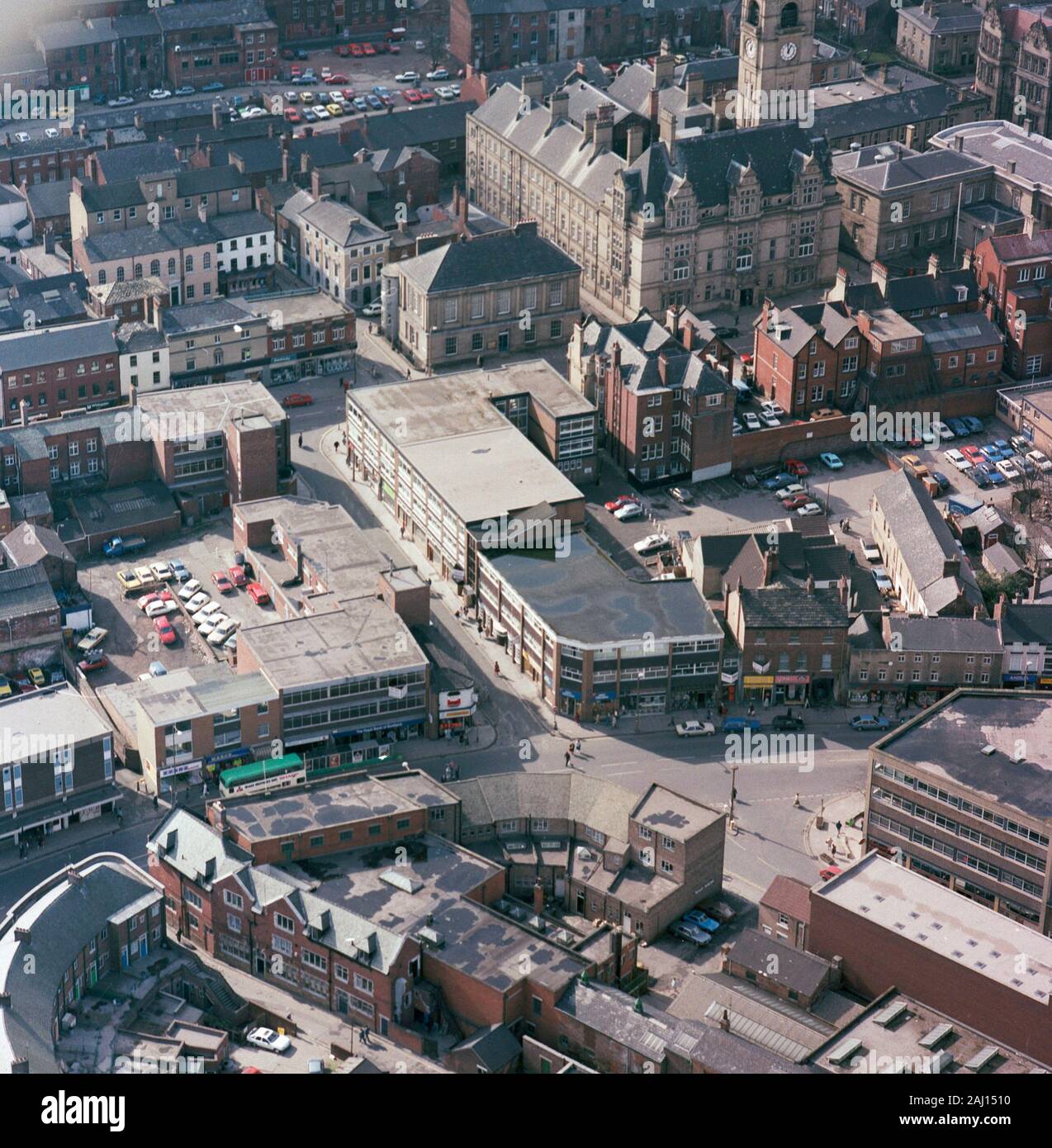 An historic aerial photo of Wakefield West Yorkshire, Northern England ...
