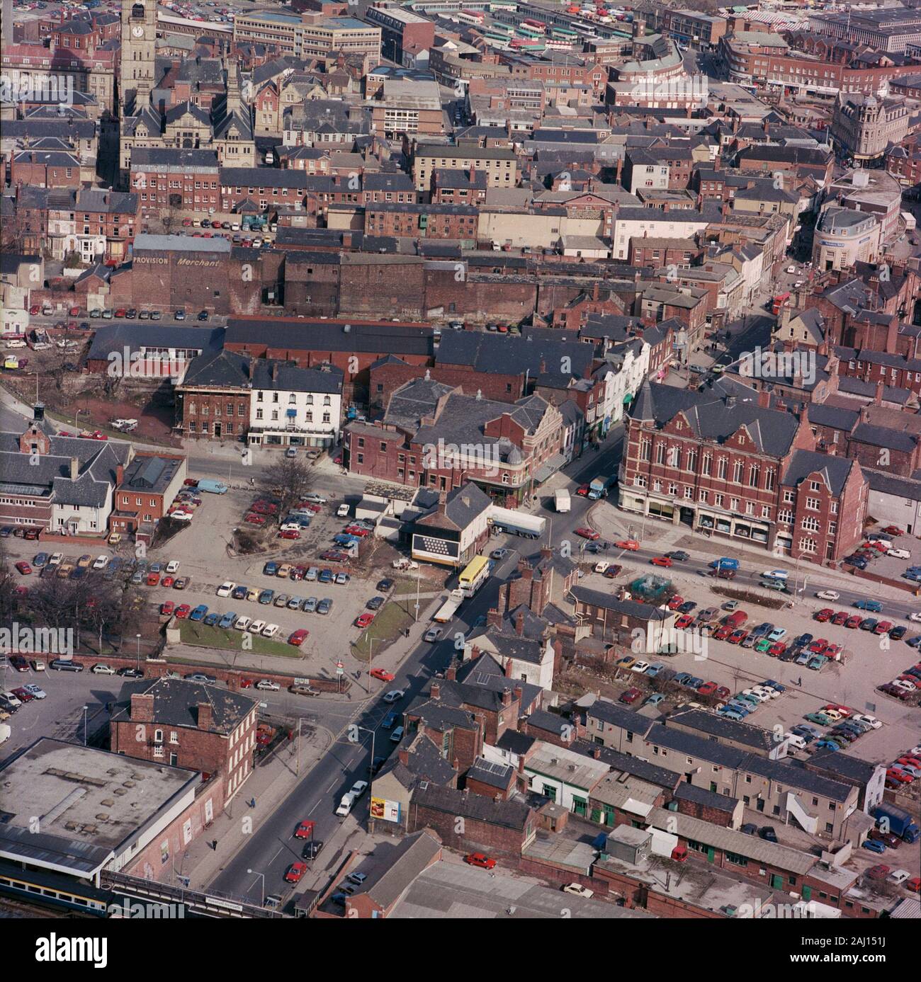 An historic aerial photo of Wakefield West Yorkshire, Northern England ...