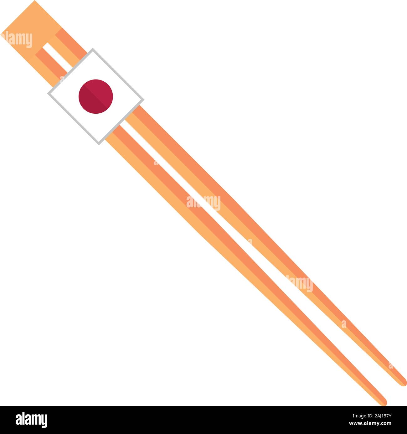 chopsticks culture flag japanese icon vector illustration Stock Vector ...