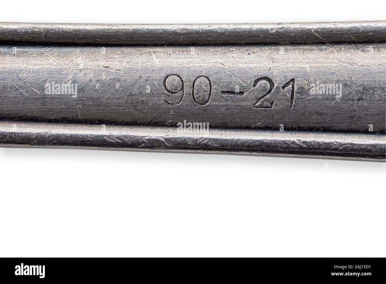 hallmark or official mark on an old silver spoon, certify the content ...