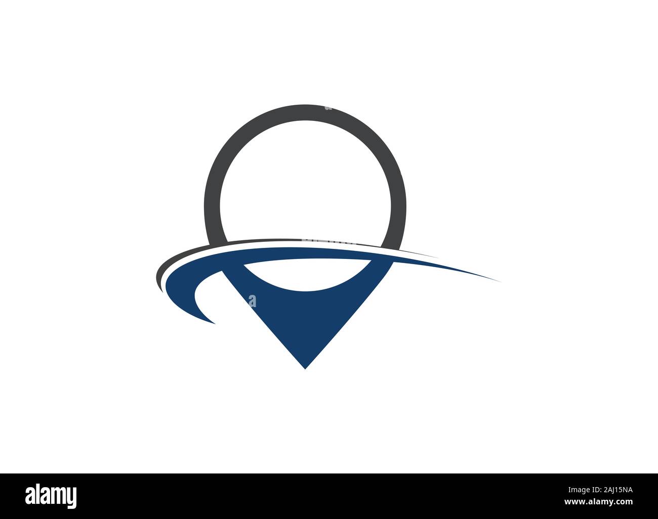 Location icon. Map pointer sign. Navigation pin symbol. Creative logo ...