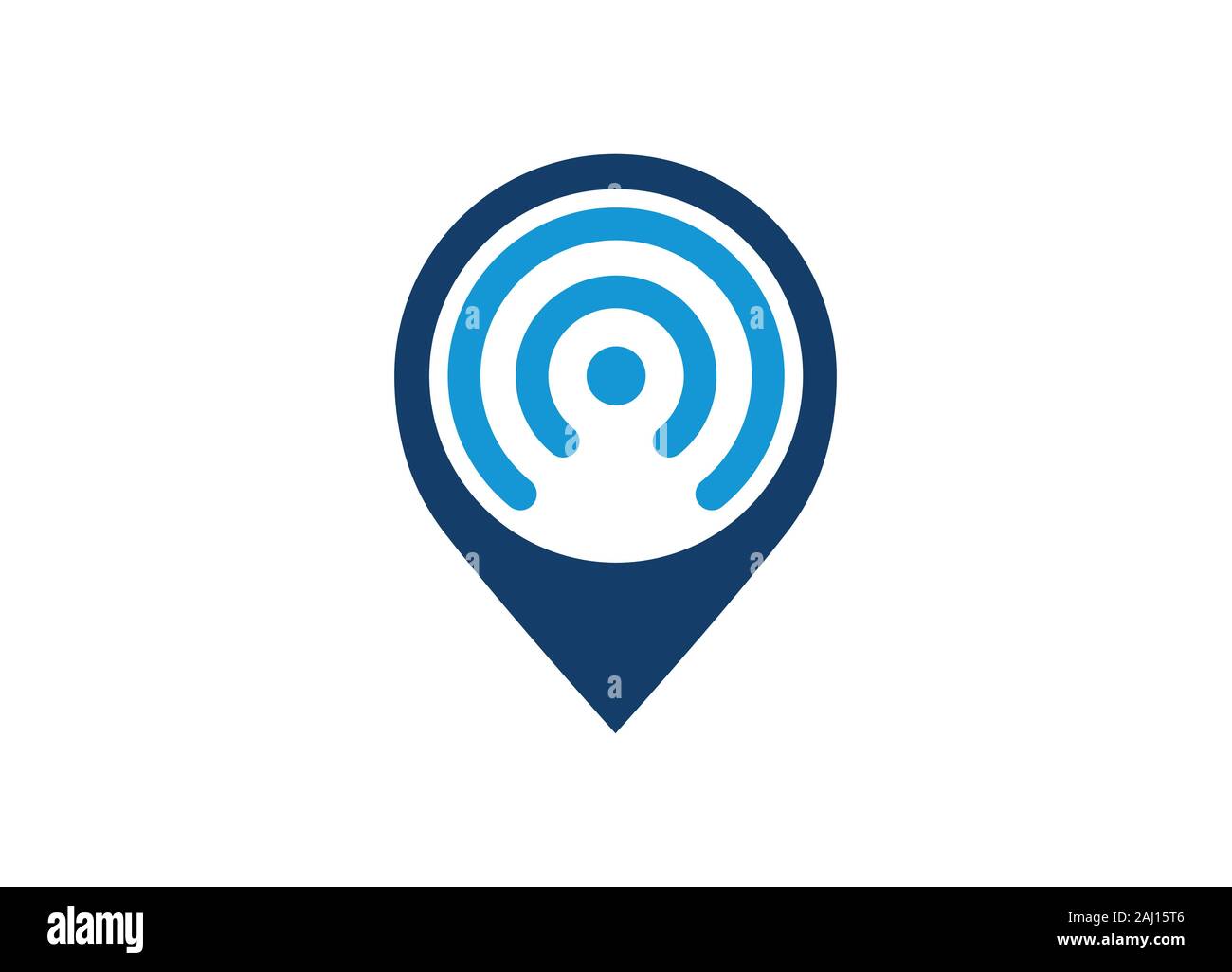 Location icon. Map pointer sign. Navigation pin symbol. Creative logo ...