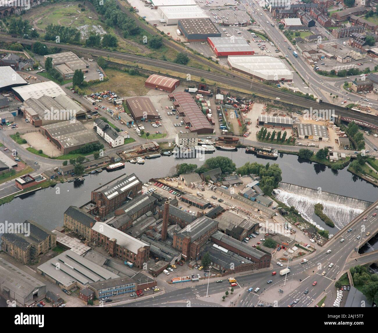 An historic aerial photo of wakefield west yorkshire hi-res stock ...