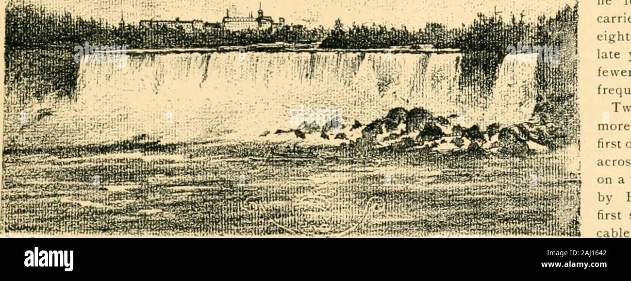 Niagara falls from suspension bridge hi-res stock photography and ...