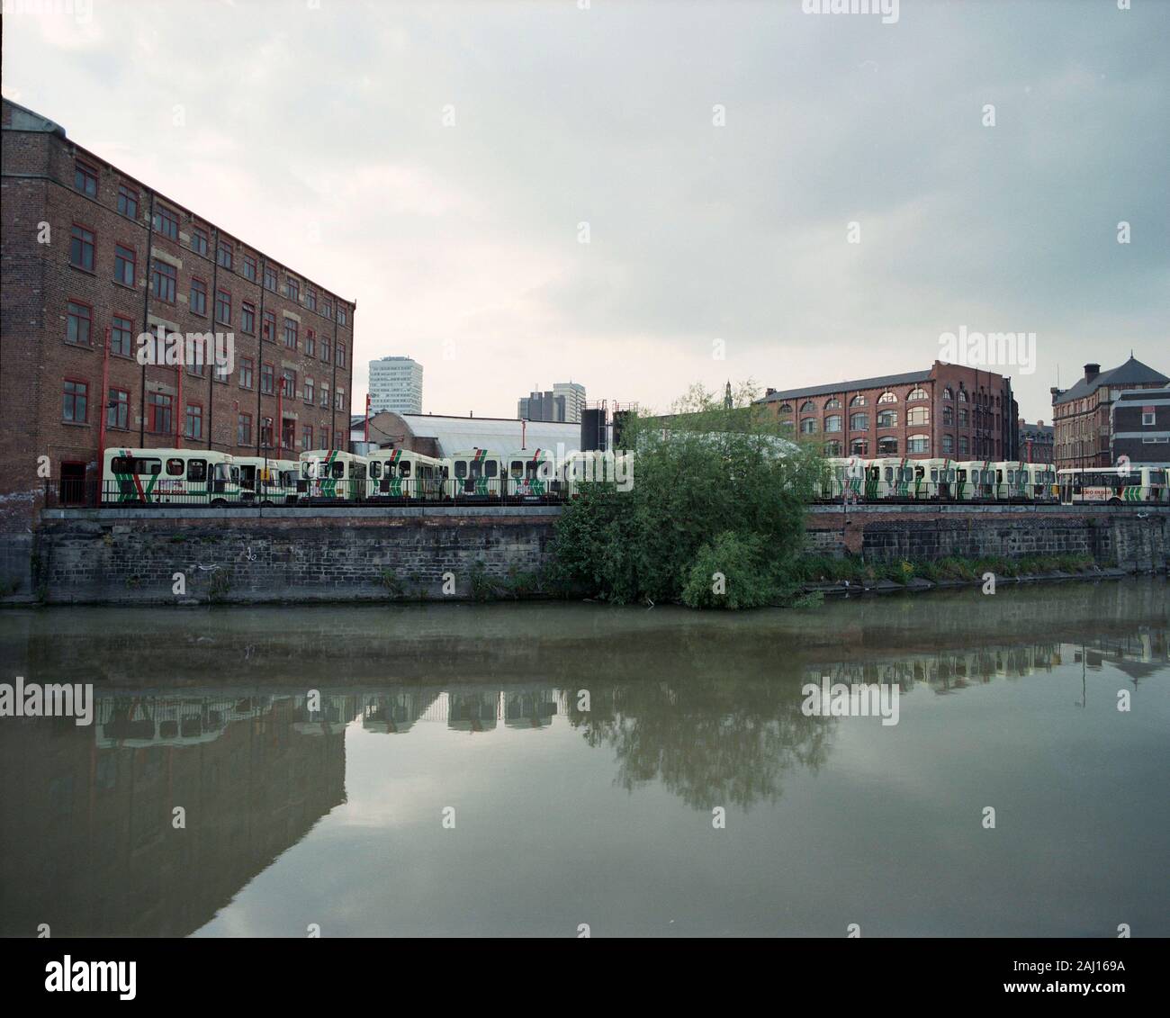 Scenes of Leeds riverside area in 1989, West Yorkshire, Northern ...