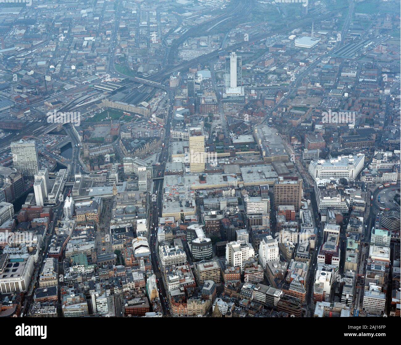 Historic aerial photographs of the Arndale Centre, Manchester city ...