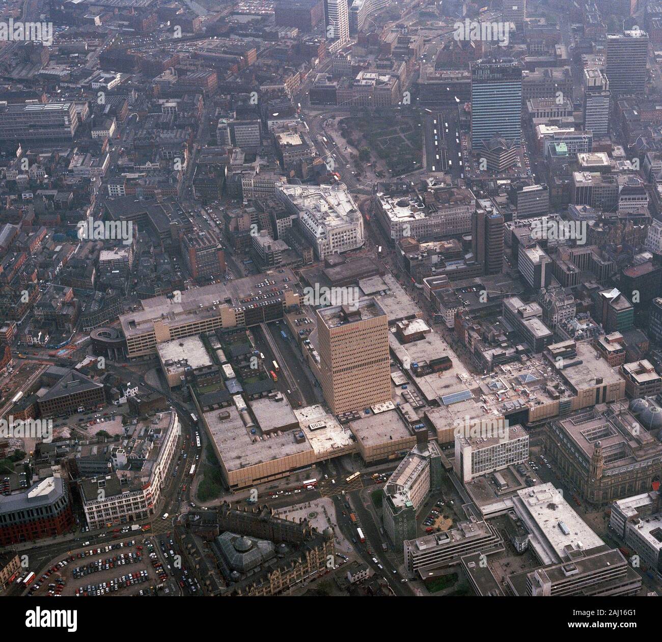 Historic aerial photographs of the Arndale Centre, Manchester city ...