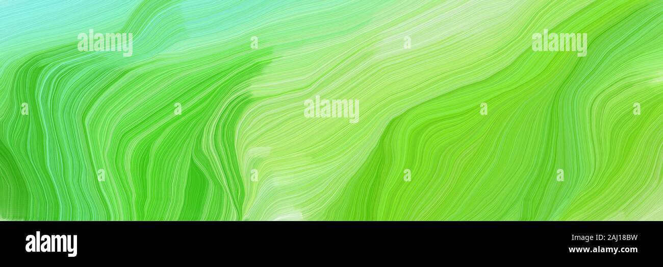 beautiful horizontal banner with moderate green, pale green and light ...