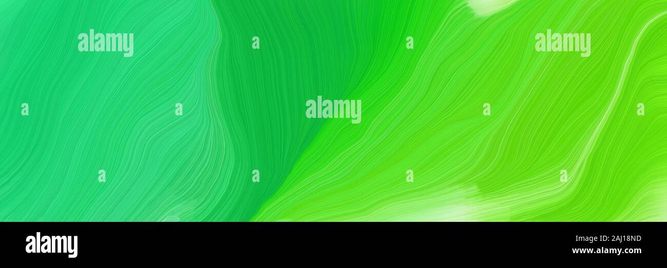 horizontal banner background with lime green, moderate green and medium ...