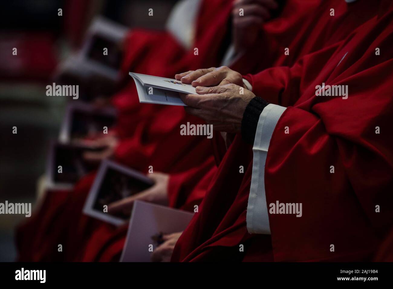 January 2, 2020 - Vatican City (Holy See) - Priest pray during the ...