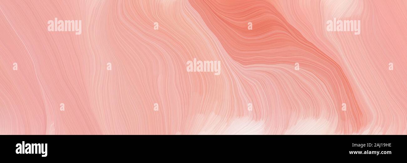 horizontal banner background with light pink, salmon and dark salmon ...
