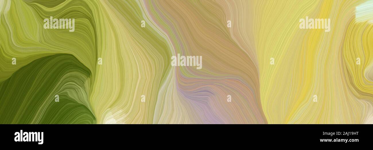 creative banner with dark khaki, dark olive green and olive drab color ...