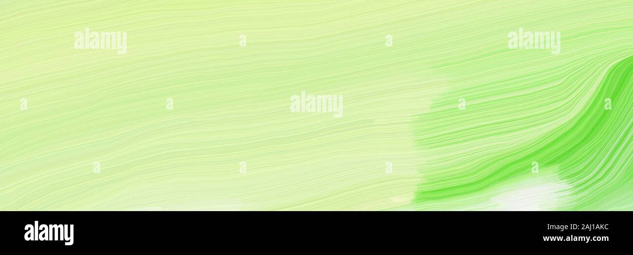 dynamic horizontal banner. contemporary waves design with tea green ...