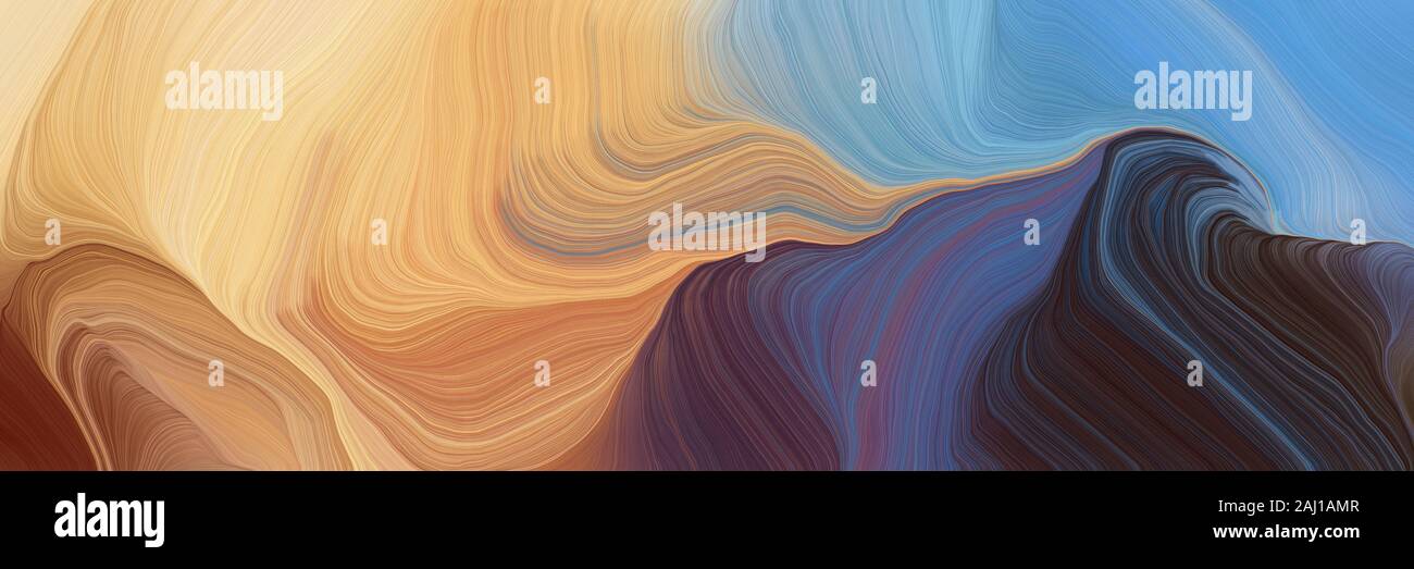 landscape orientation graphic with waves. modern waves background ...