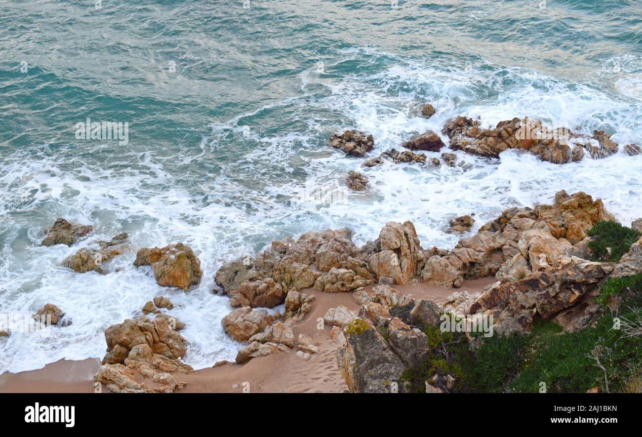 Calella Beach Barcelona Spain Stock Photo - Alamy