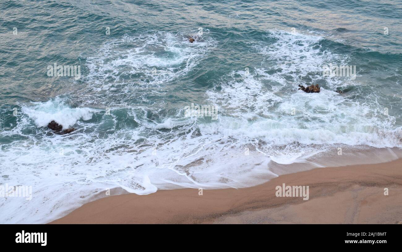 Calella Beach Barcelona Spain Stock Photo - Alamy