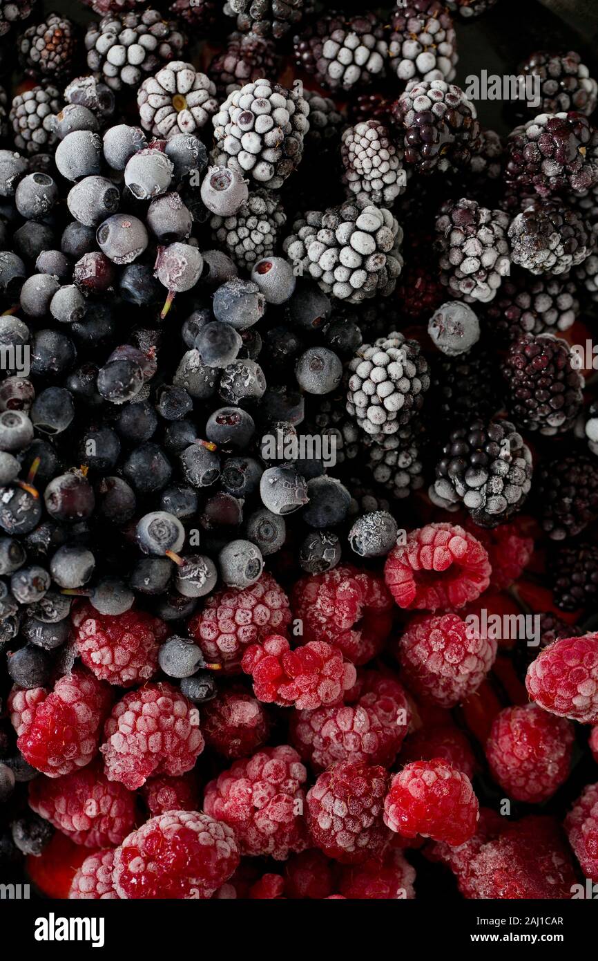 Frozen fruit food macro hi-res stock photography and images - Alamy