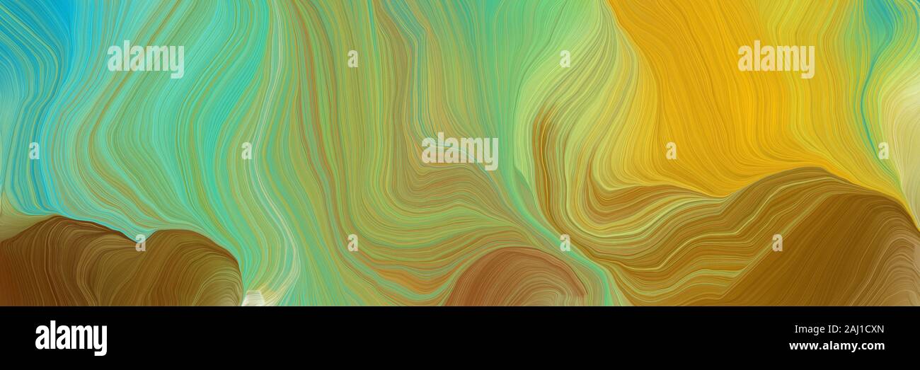 creative banner with dark khaki, dark sea green and saddle brown color ...