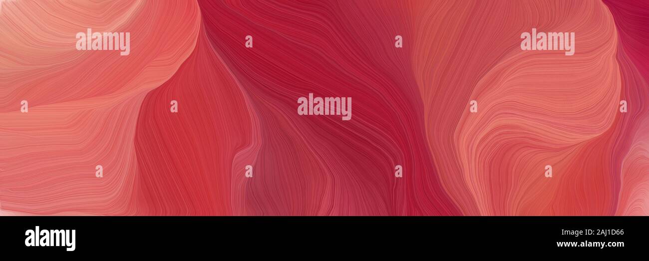 beautiful horizontal banner with moderate red, light coral and dark ...