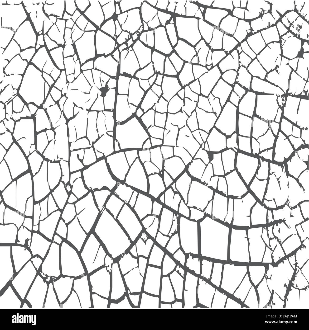 Cracked clay, ground or glass texture. Stock Vector illustration ...