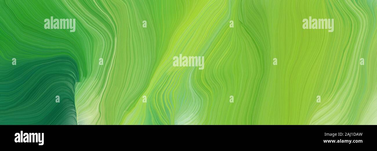 horizontal banner with waves. modern curvy waves background ...