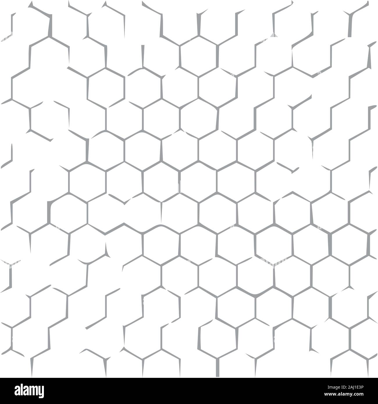 hand drawn honeycomb background. black and white pattern with hexagon lattice background. Stock ...