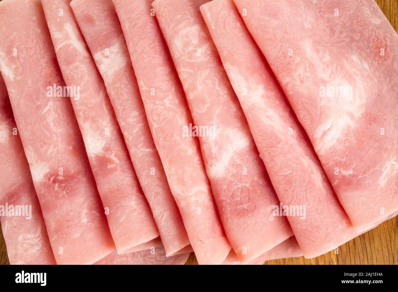 squared slice of lean pork ham Stock Photo - Alamy