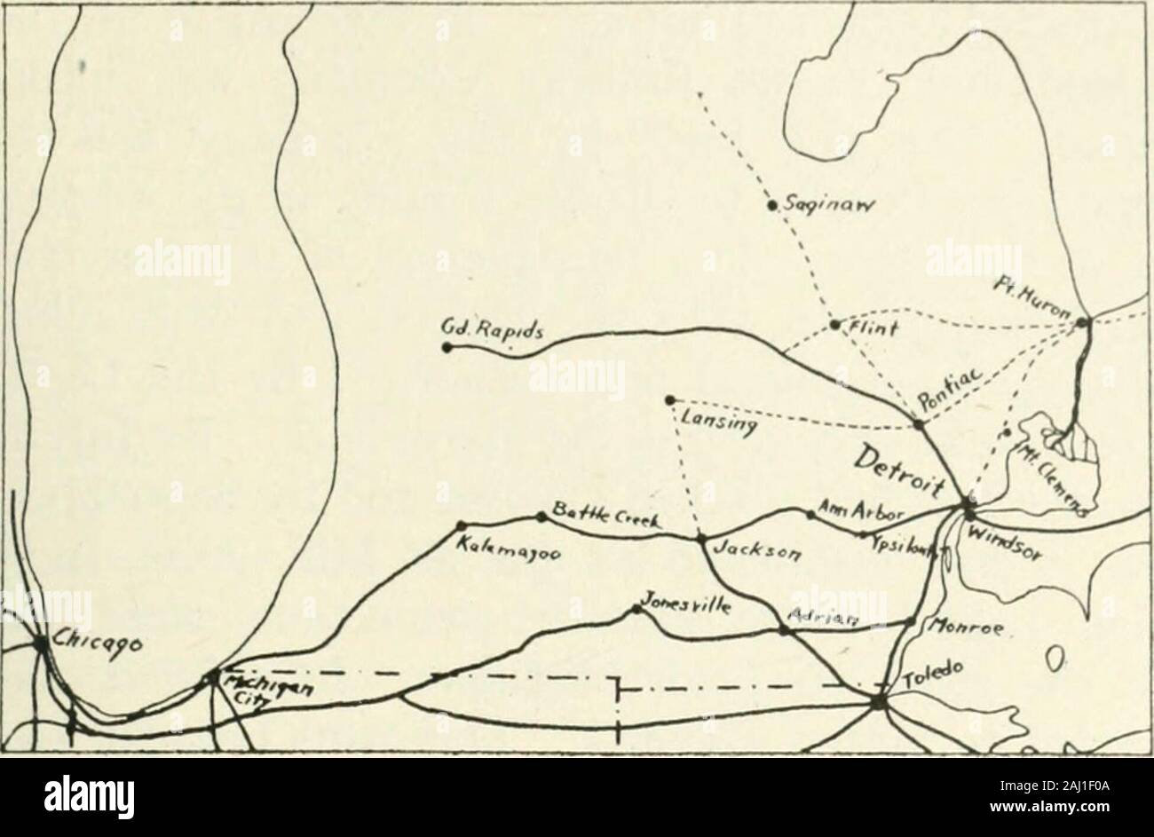 Map of pontiac michigan hi-res stock photography and images - Alamy