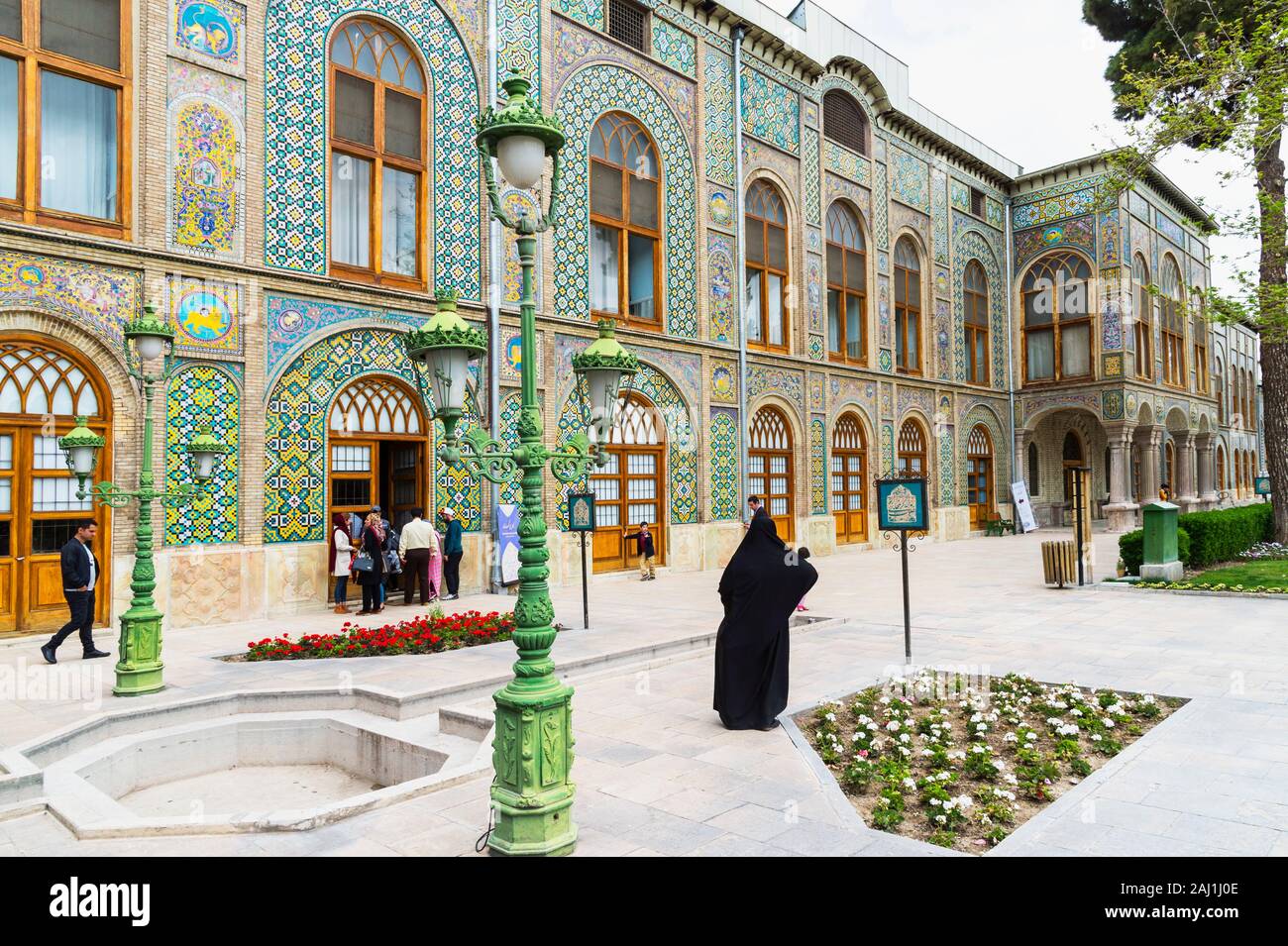 Golestan Palace, Facade, Tehran, Islamic Republic of Iran Stock Photo ...