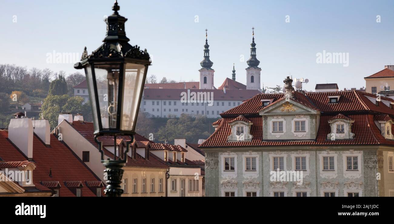 View to the Strahov Monastery, Prague, Bohemia, Czech Republic, Europe ...