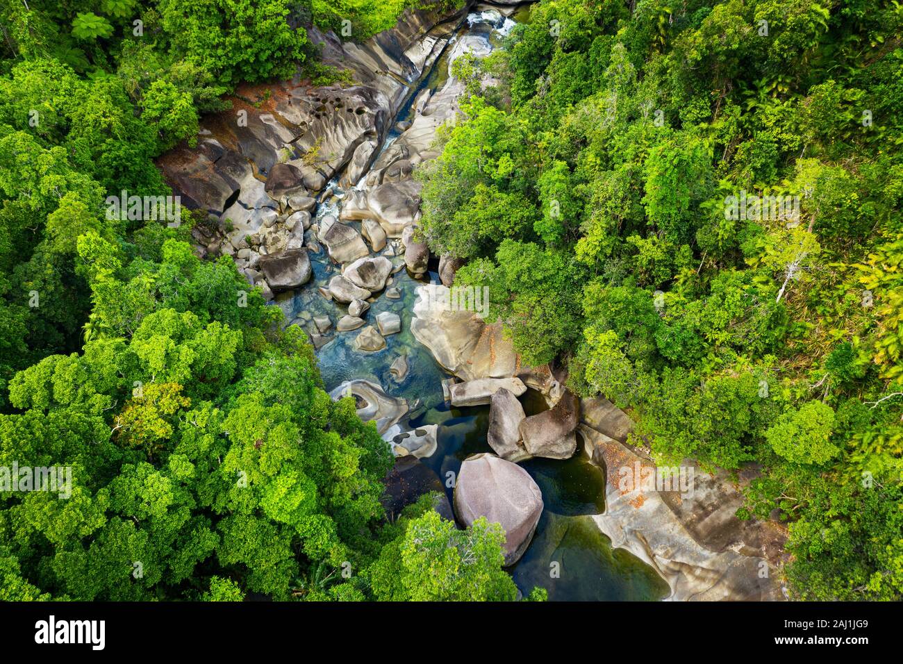 Pool at famous Babinda Boulders Stock Photo - Alamy