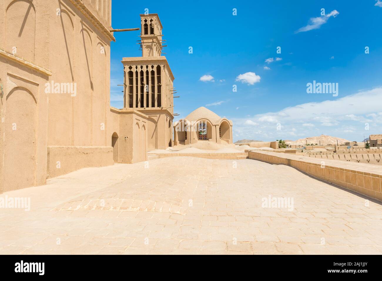 Aghazadeh Mansion and its windcatcher, Abarkook, Yazd Province, Iran ...