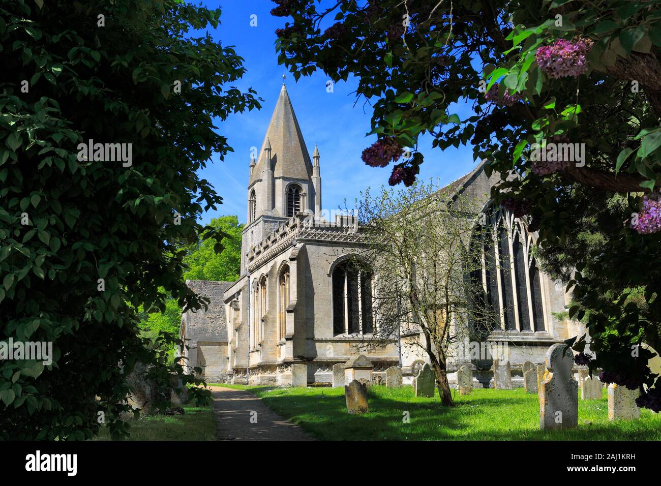 St Johns church, Barnack village, Cambridgeshire, England UK Stock ...