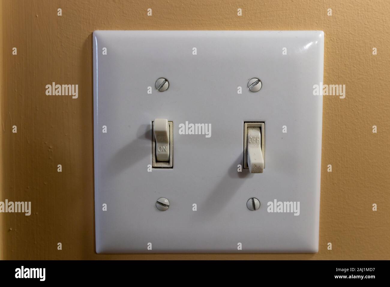 Two light switches hi-res stock photography and images - Alamy