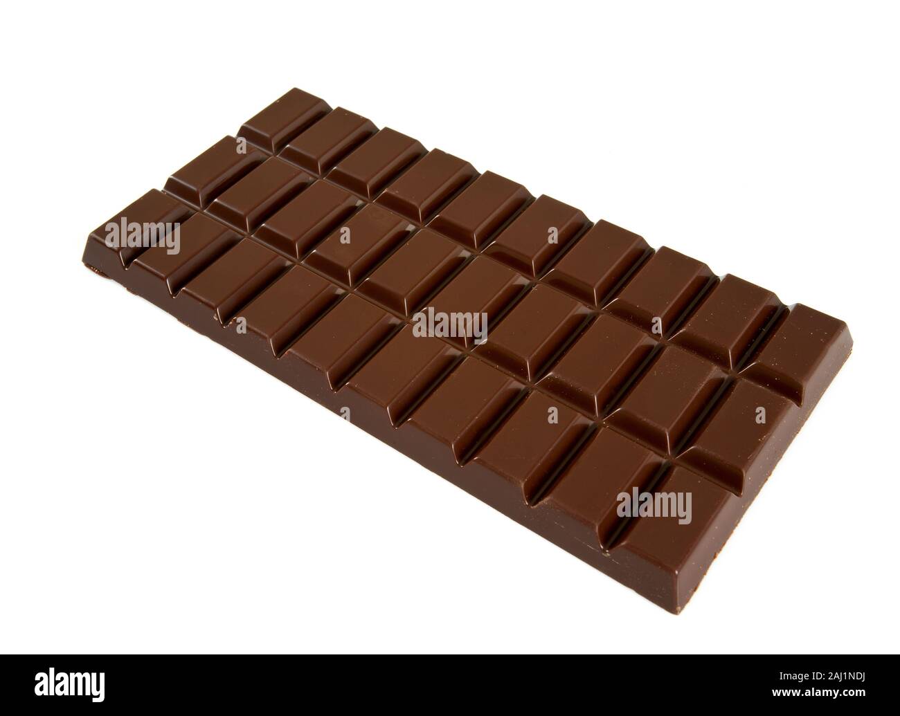 chocolate bar isolated on white Stock Photo - Alamy