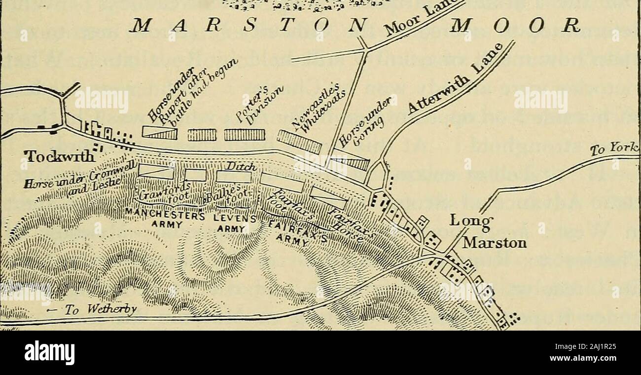 Marston moor map hi-res stock photography and images - Alamy