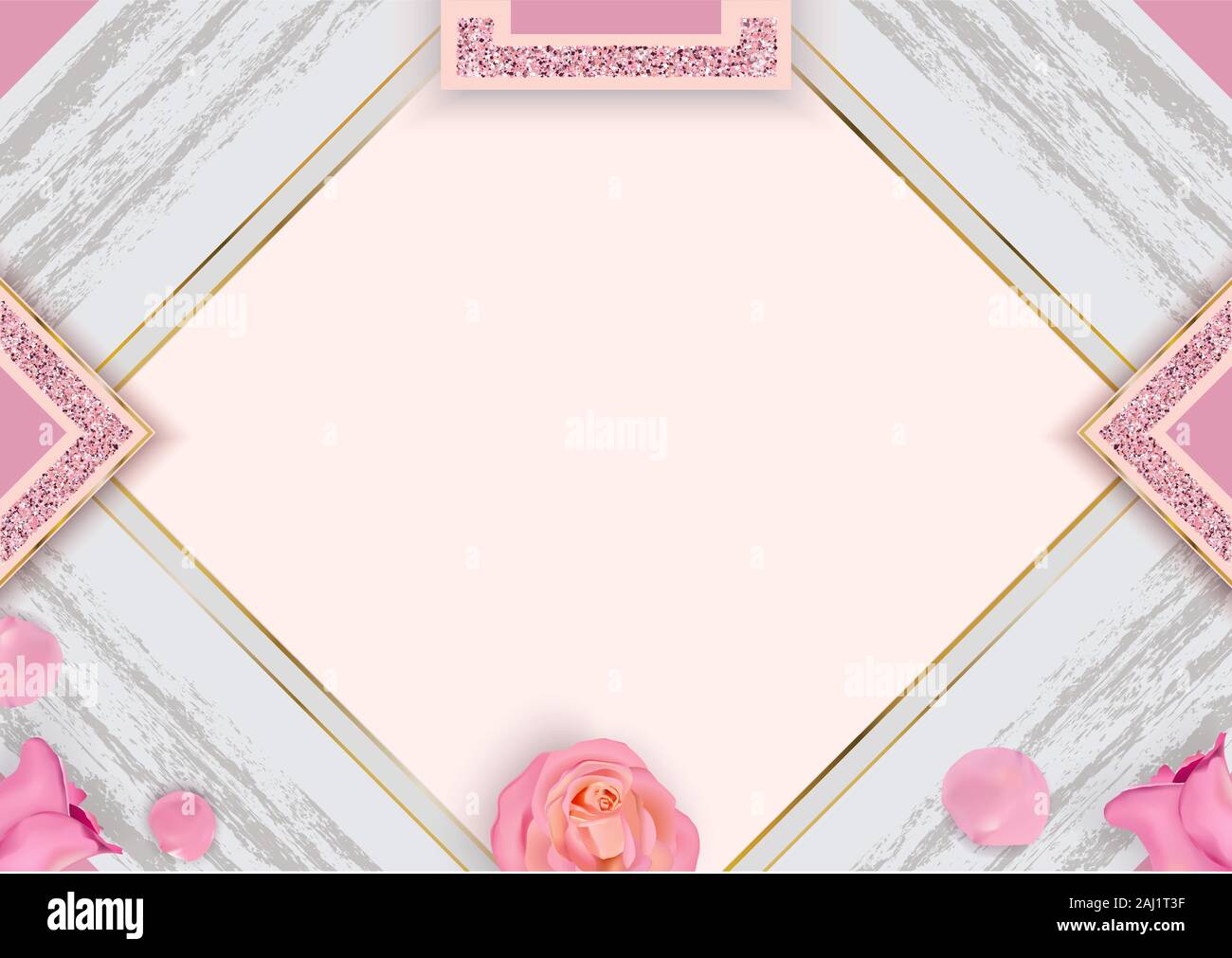 March invitation card gold Stock Vector Images - Alamy