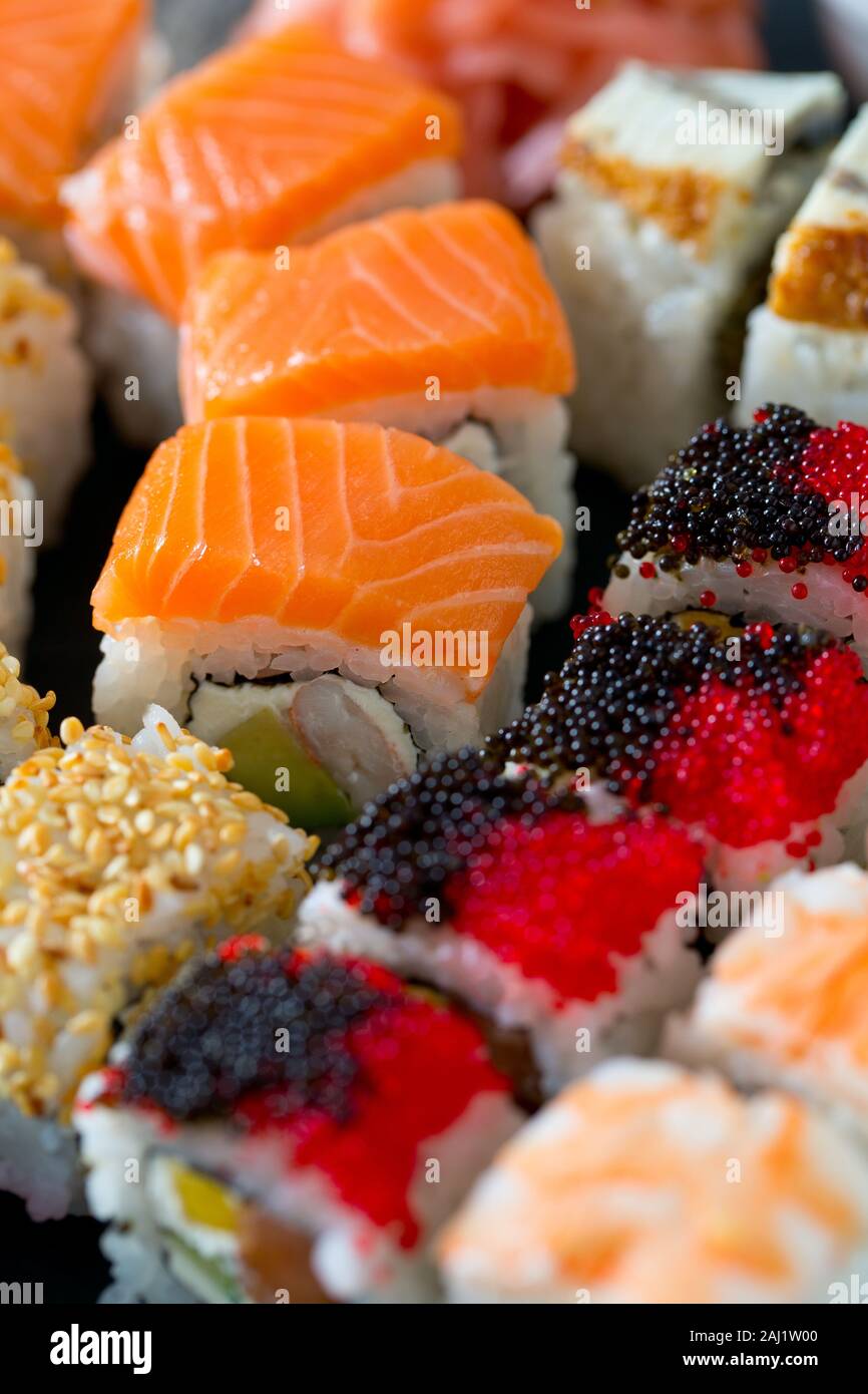 big sushi set Stock Photo - Alamy