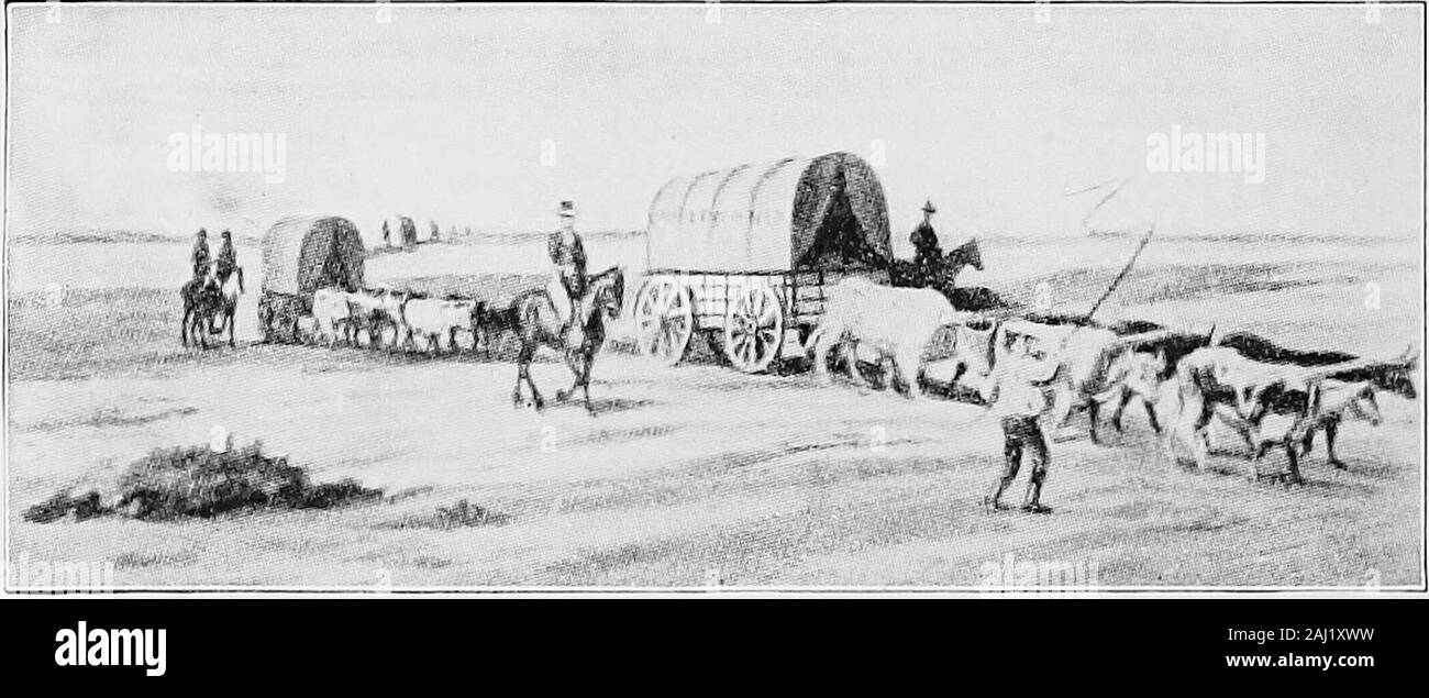 Wagons oregon trail Black and White Stock Photos & Images - Alamy
