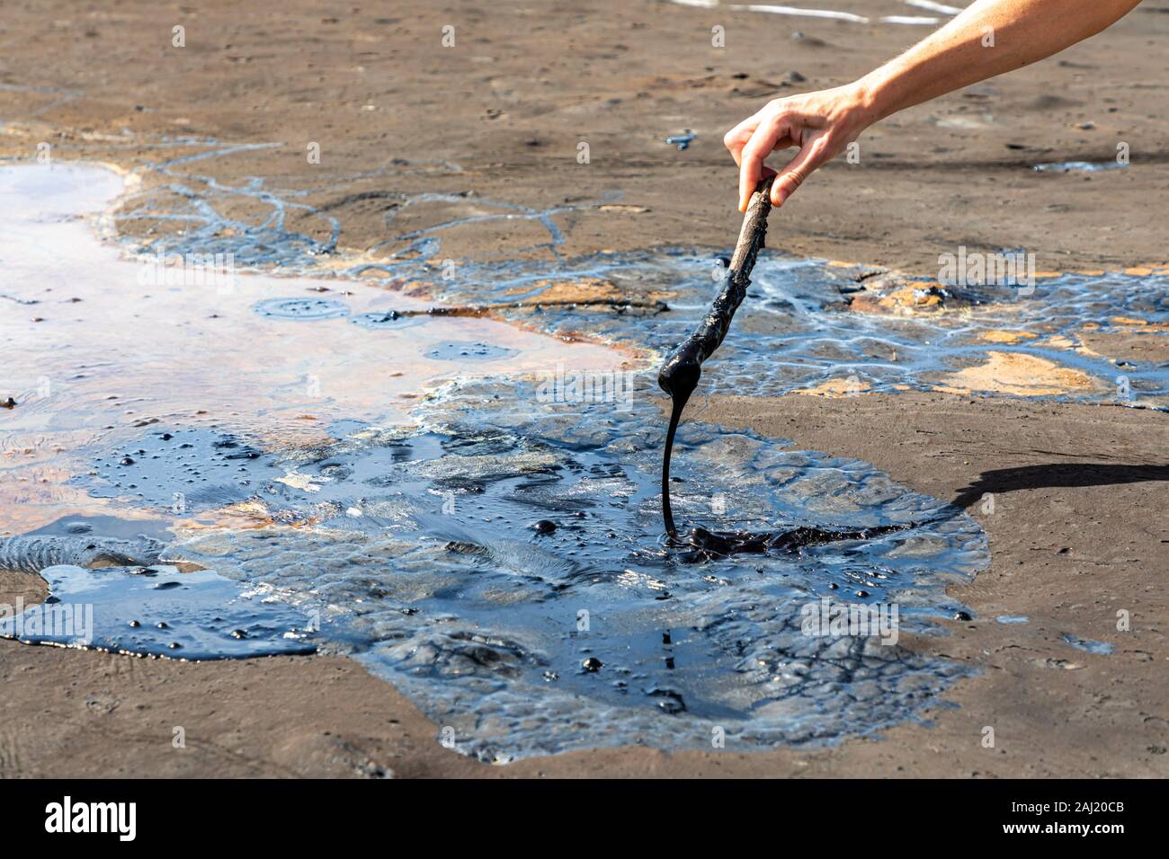 Asphalt pitch lake trinidad hi-res stock photography and images - Alamy