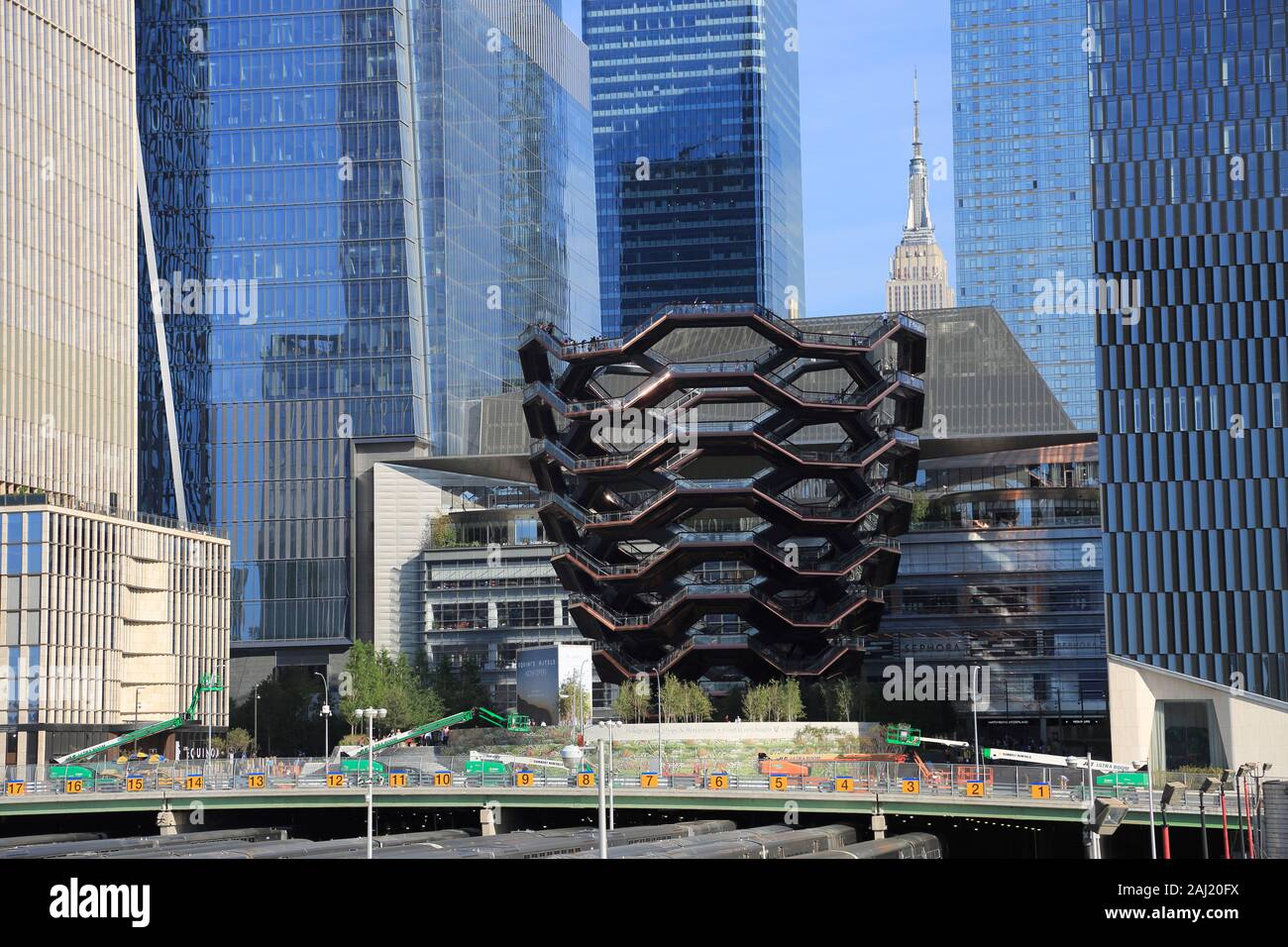 The Vessel, Staircase, Hudson Yards, Manhattan, New York City, USA ...