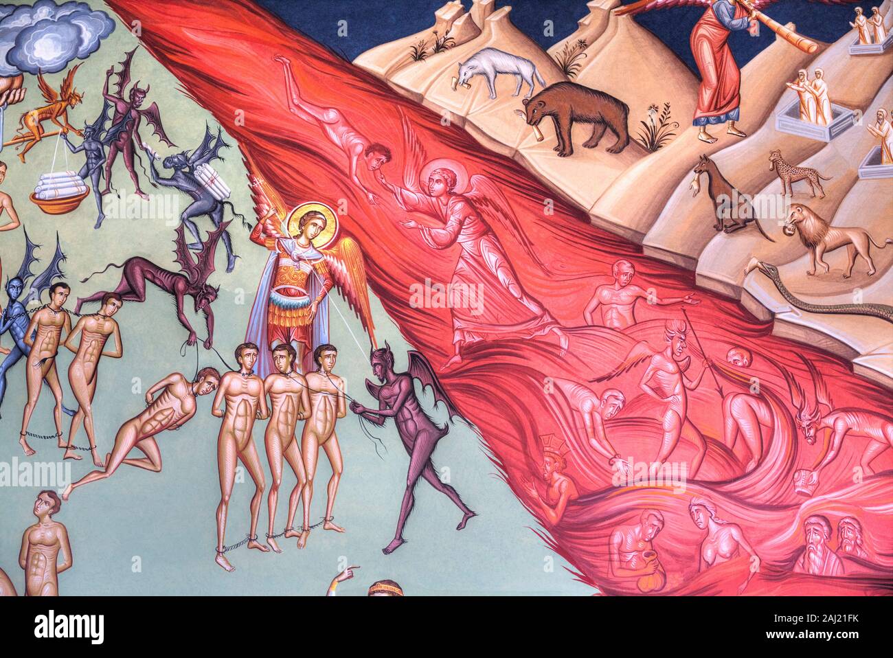 Last judgement frescoes hi-res stock photography and images - Alamy