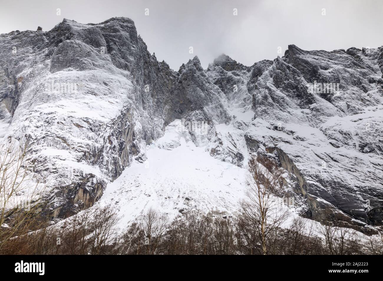 Trollveggen (Troll Wall), Europe's highest vertical rock face ...