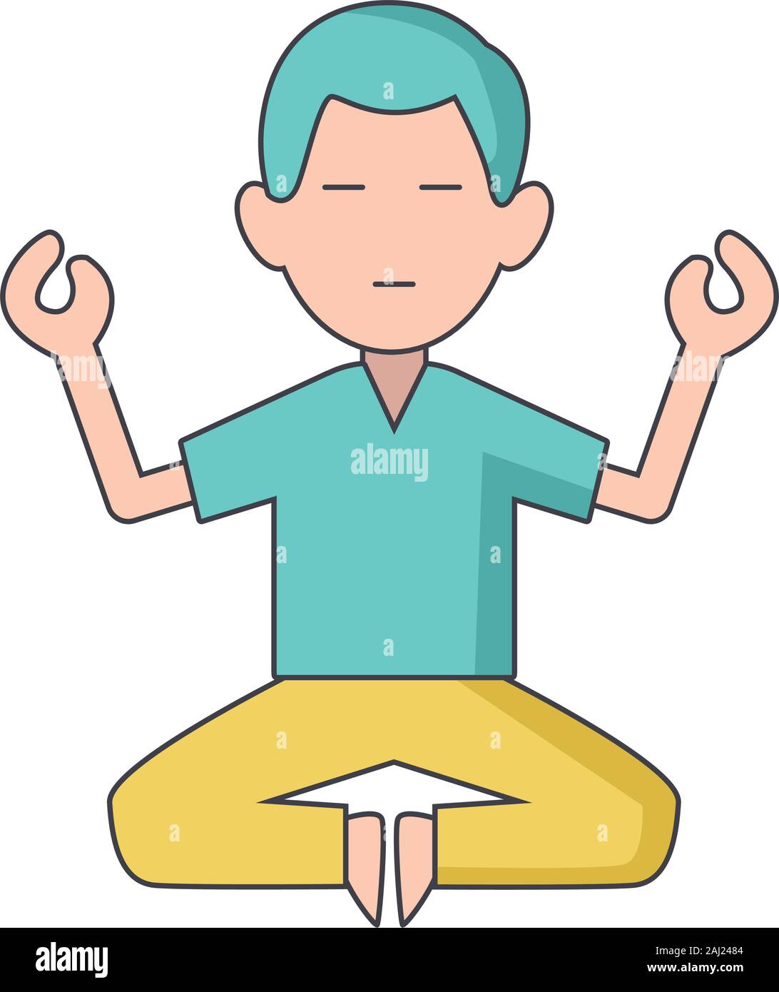 man meditation icon, colorful design Stock Vector Image & Art - Alamy